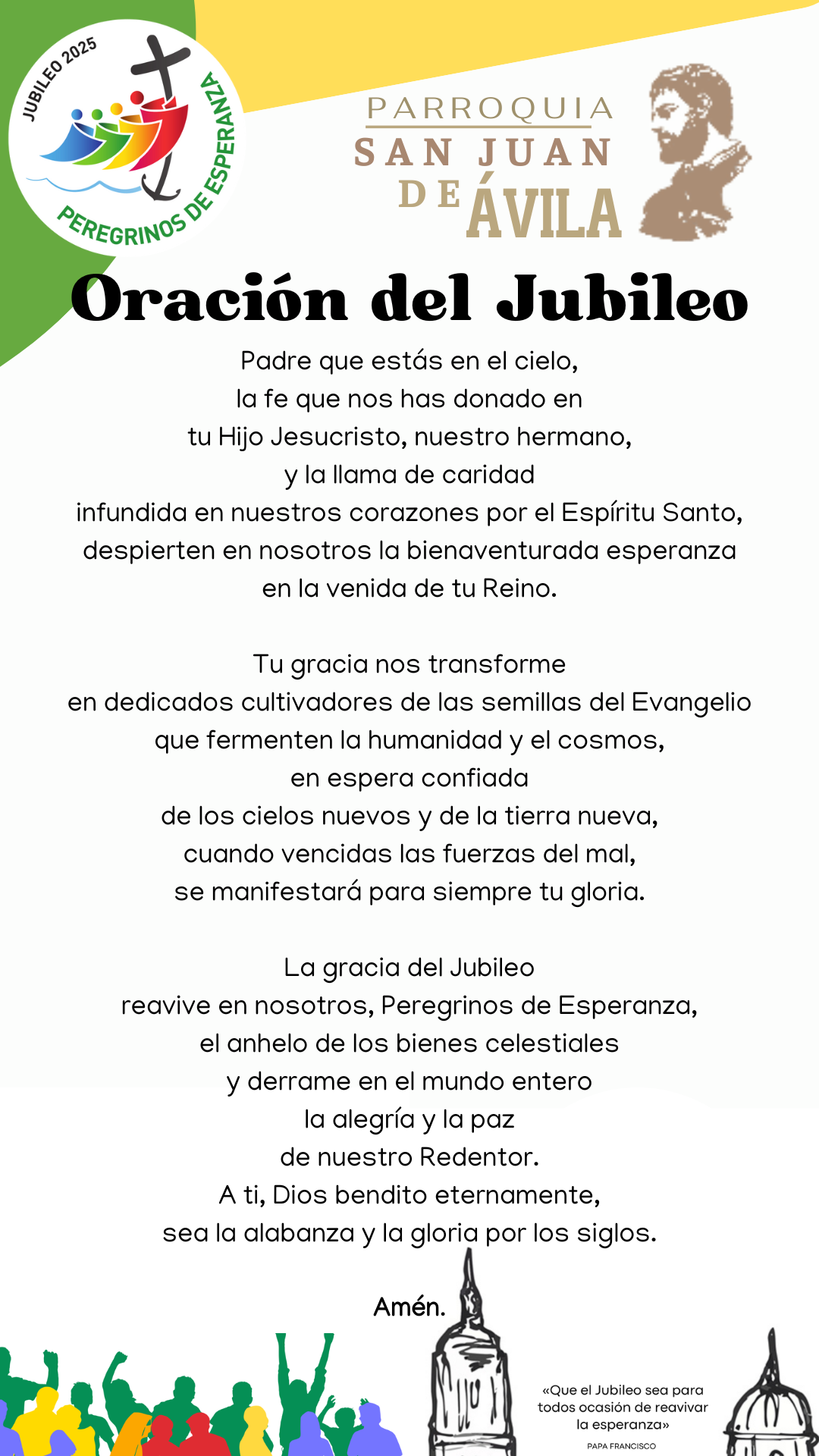 ORACIÓN DEL JUBILEO | San Juan de Ávila